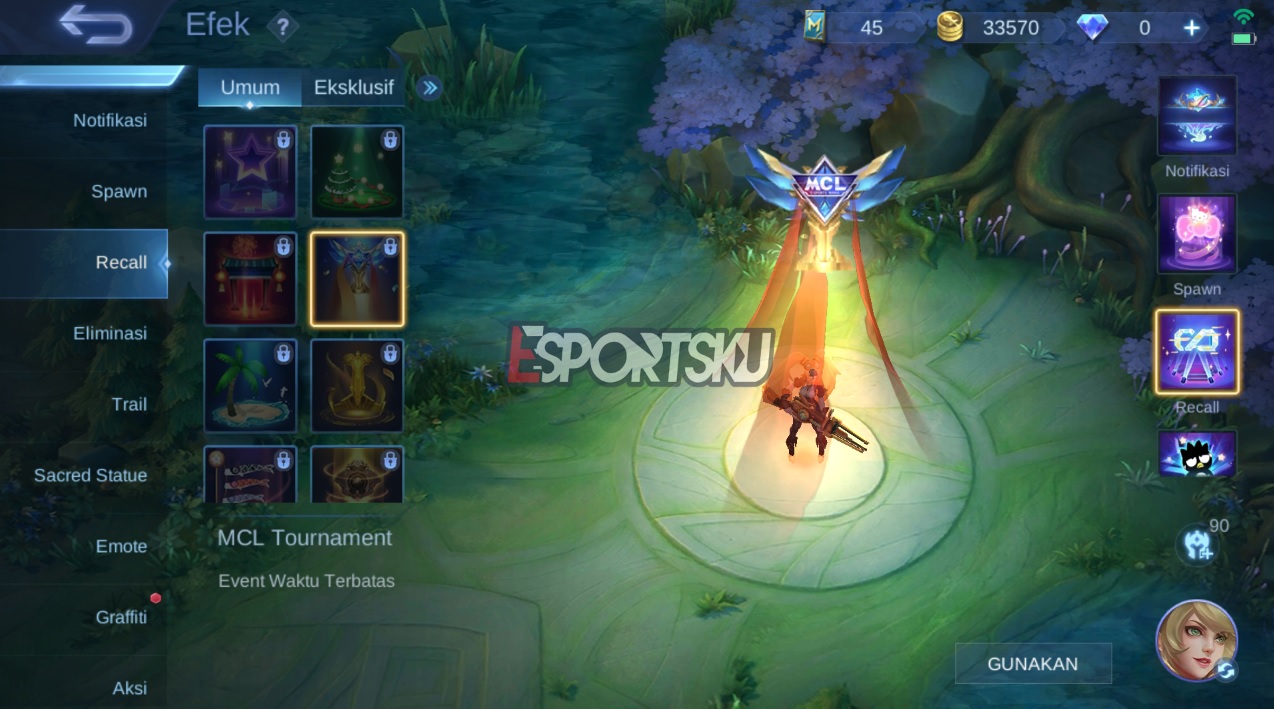 Cara Dapatkan Recall MCL Mobile Legends (ML) – Esportsku