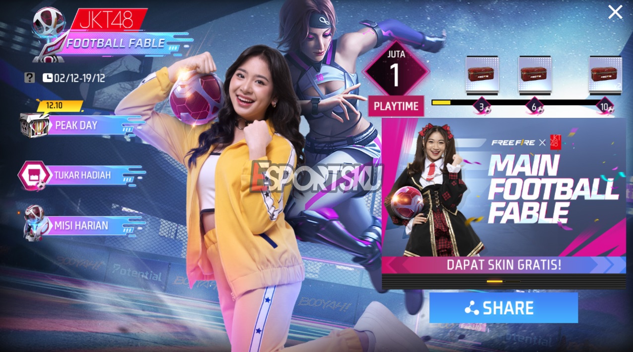 Hadiah Milestone JKT48 Football Fable FF, Banjir Loot Crate! – Esportsku