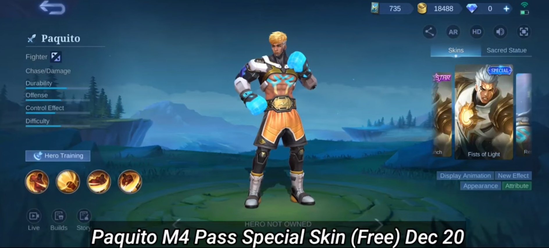 Skin M4 Pass Special Mobile Legends (ML) prize - Esports