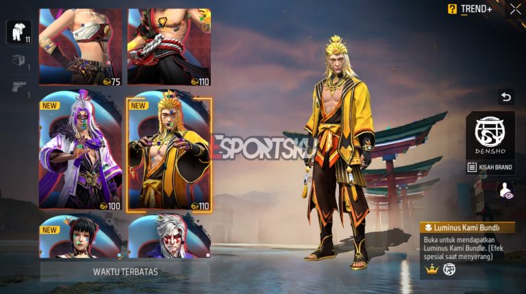 4 Bundle Series Densho Kami Free Fire (FF) – Esportsku