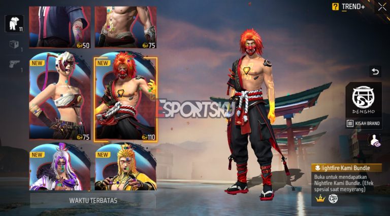 4 Bundle Series Densho Kami Free Fire (FF) – Esportsku