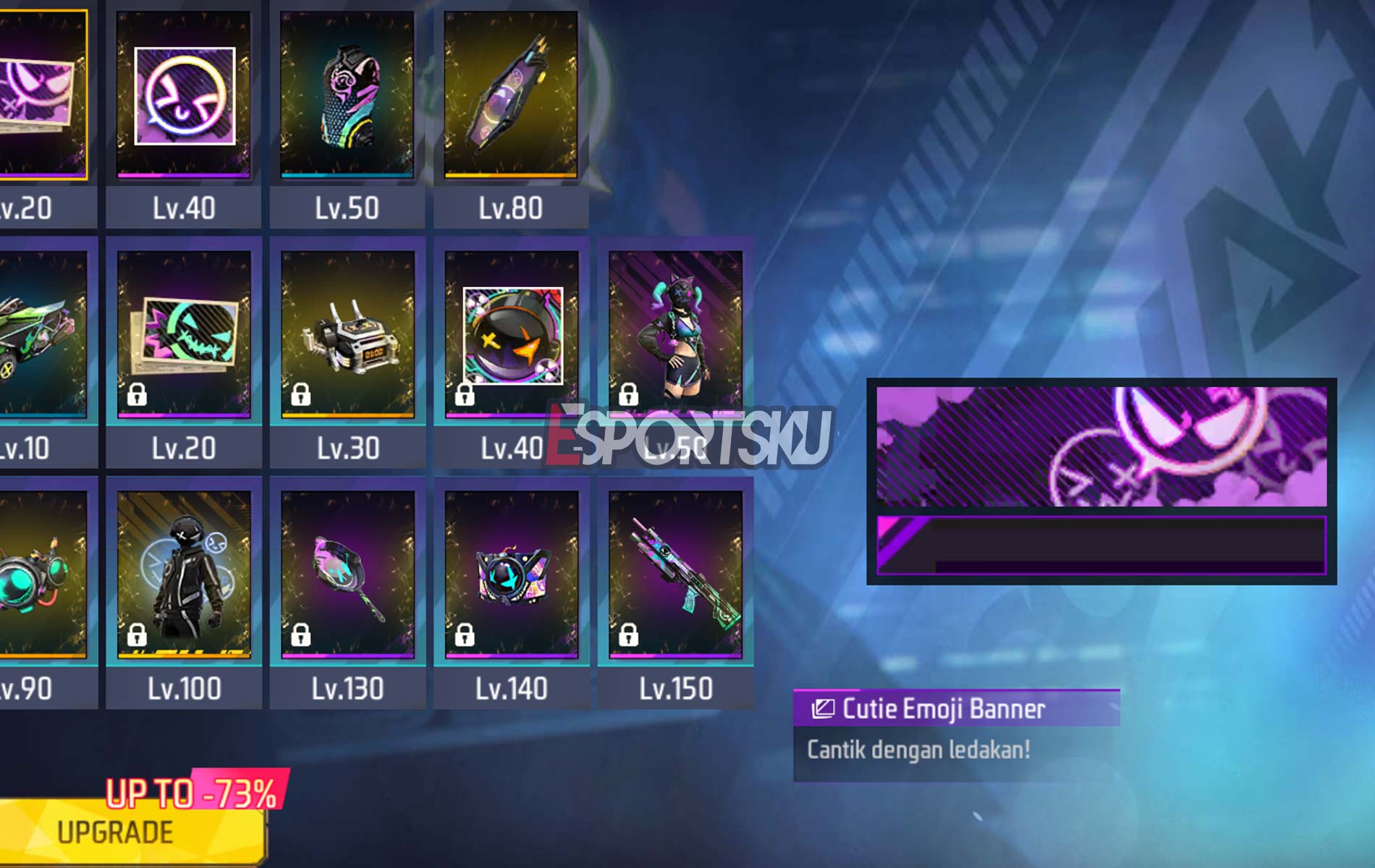 Cara Dapatkan Cutie Emoji Banner dan Avatar Free Fire (FF) – Esportsku