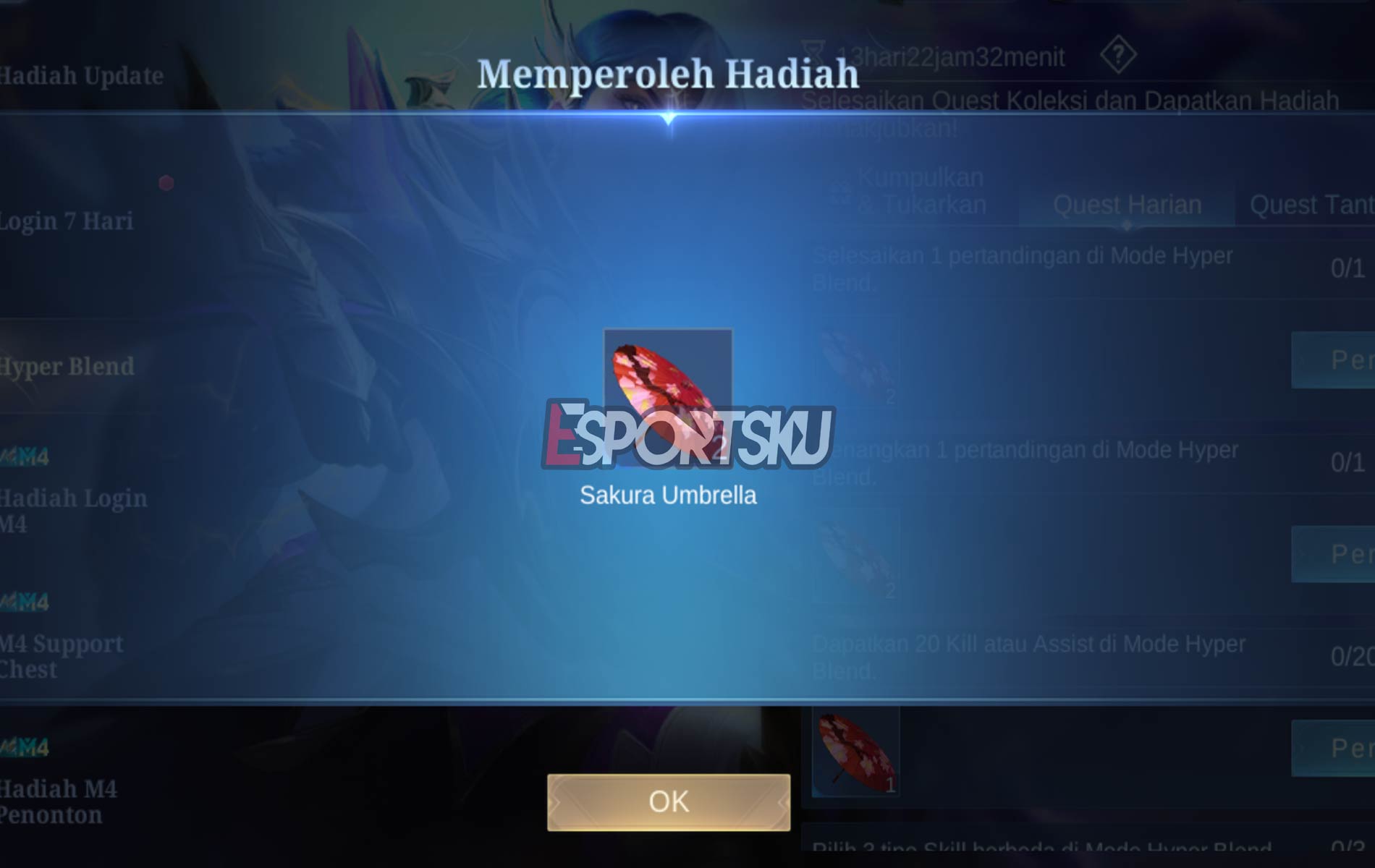 Cara Dapatkan Token Sakura Umbrella Mobile Legends (ML) – Esportsku