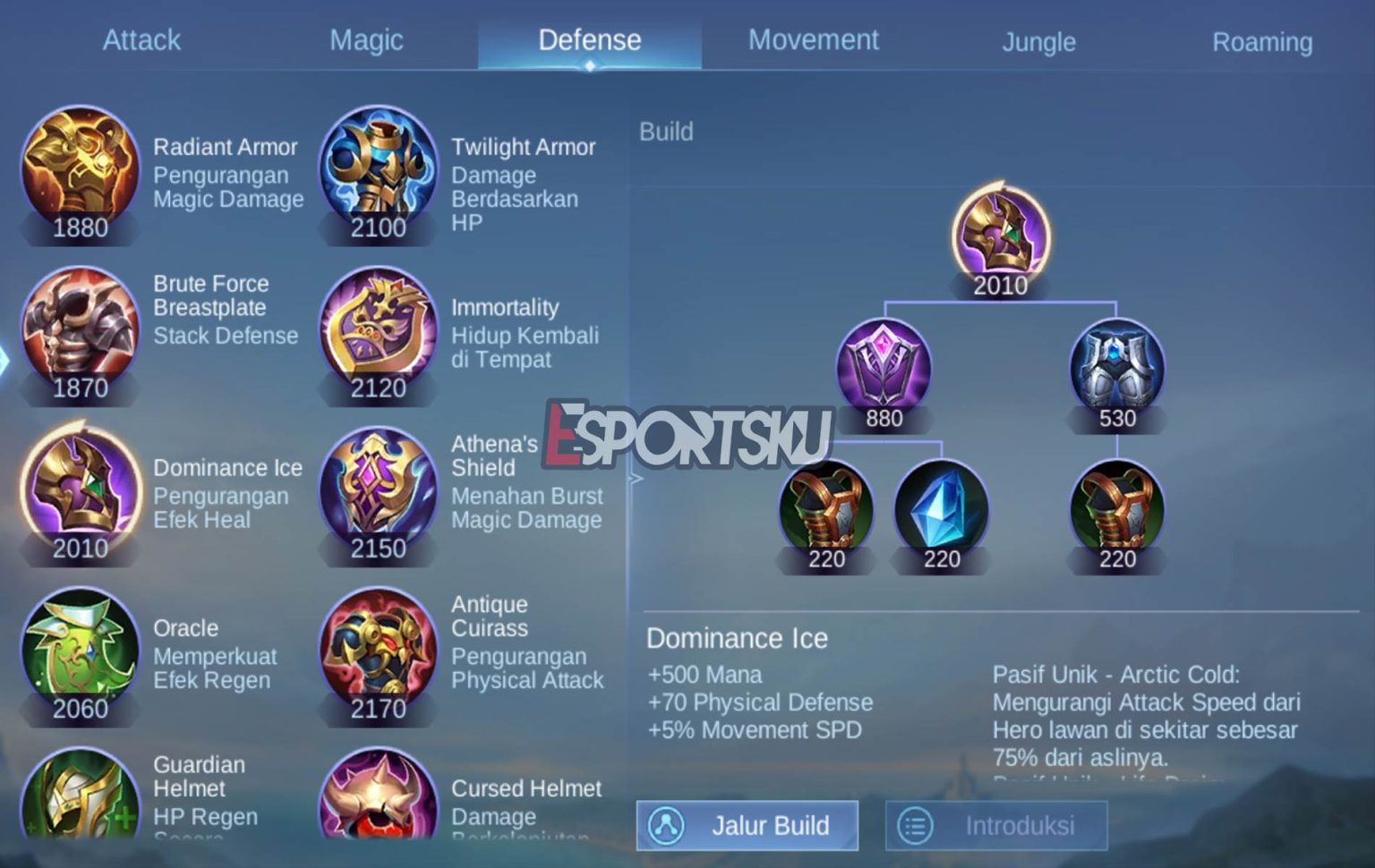 5 Item Counter Nolan Mobile Legends (ML) – Esportsku