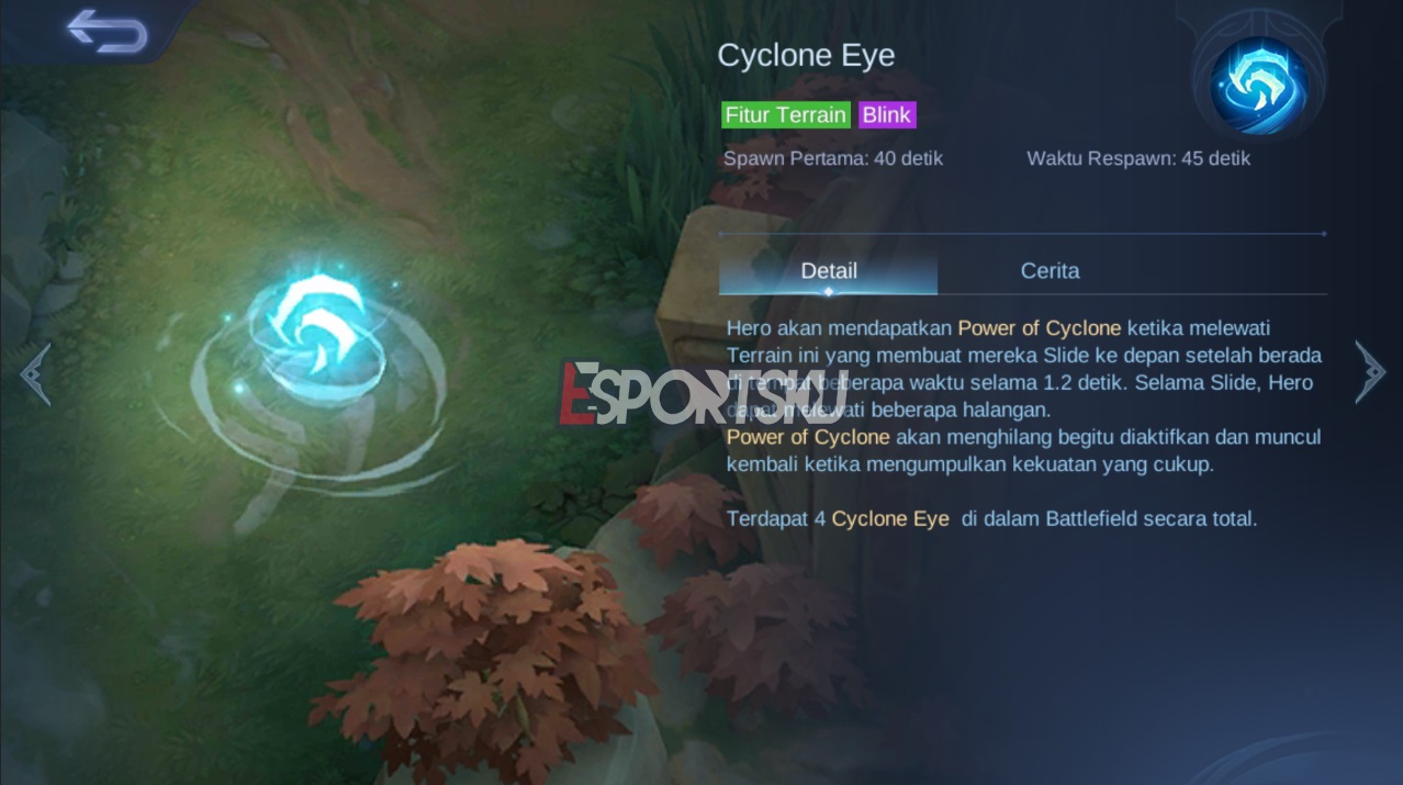 Fungsi dan Waktu Respawn Cyclone Eye Mobile Legends (ML) – Esportsku