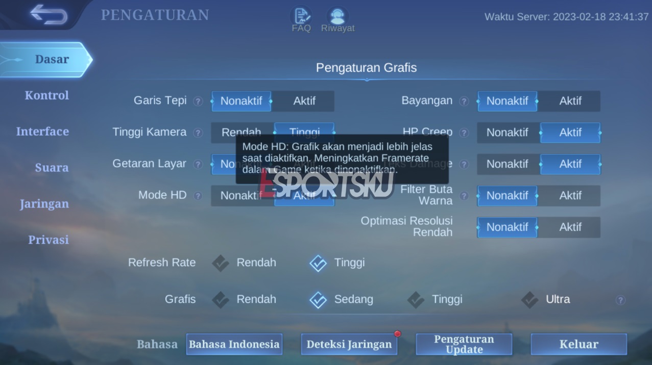 Apa Itu Mode HD Mobile Legends (ML)? – Esportsku