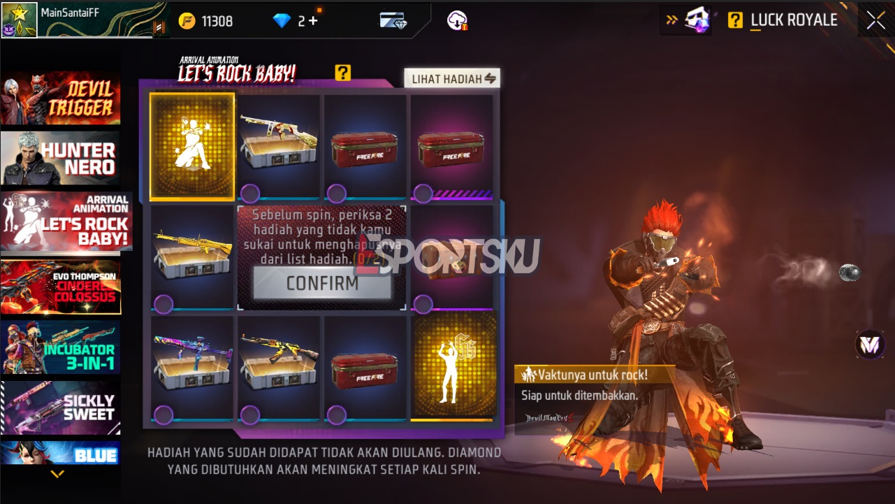 Cara Dapatkan Animation dan Emote Devil May Cry Free Fire (FF) – Esportsku
