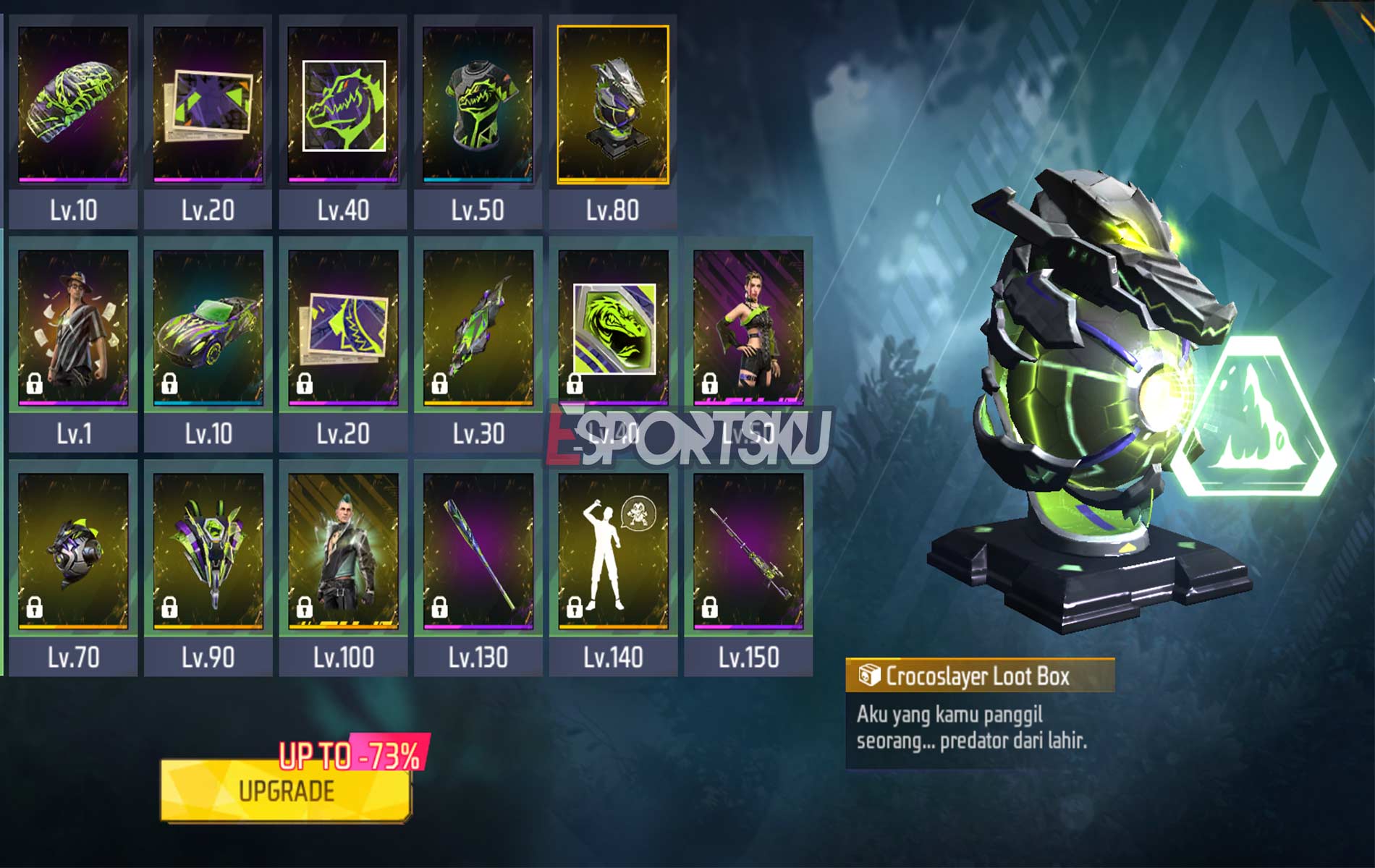 Cara Dapatkan Crocoslayer Loot Box Free Fire (FF) – Esportsku