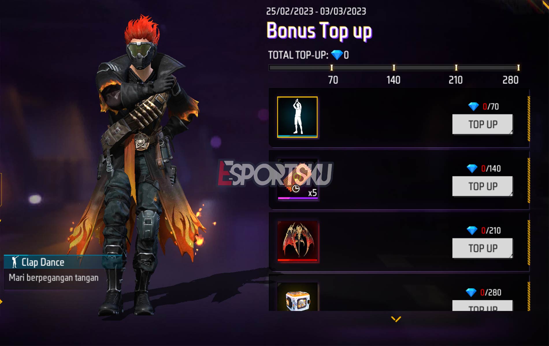 Cara Dapatkan Emote Clap Dance Free Fire (FF) – Esportsku