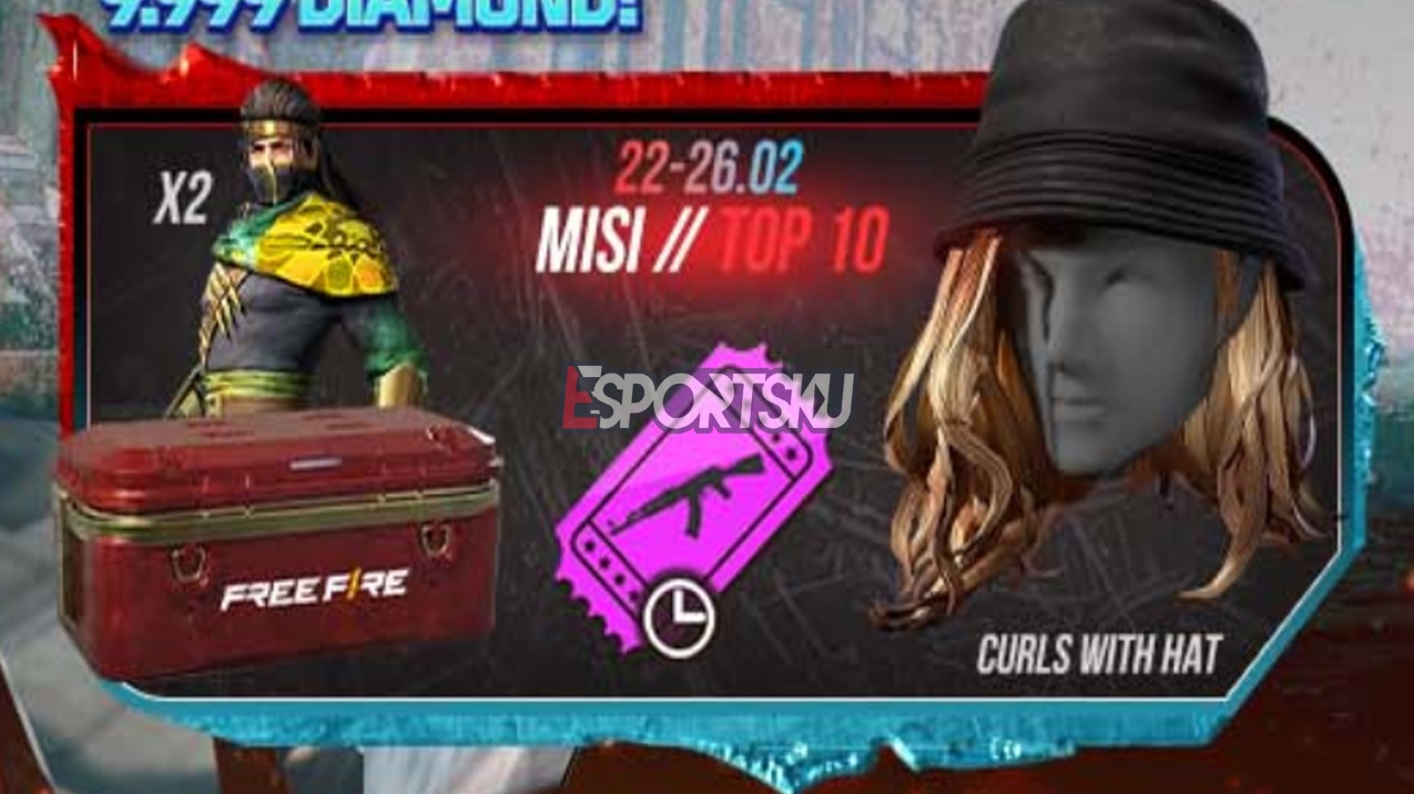 Cara Dapatkan Topi Curls With Hat Free Fire (FF) – Esportsku