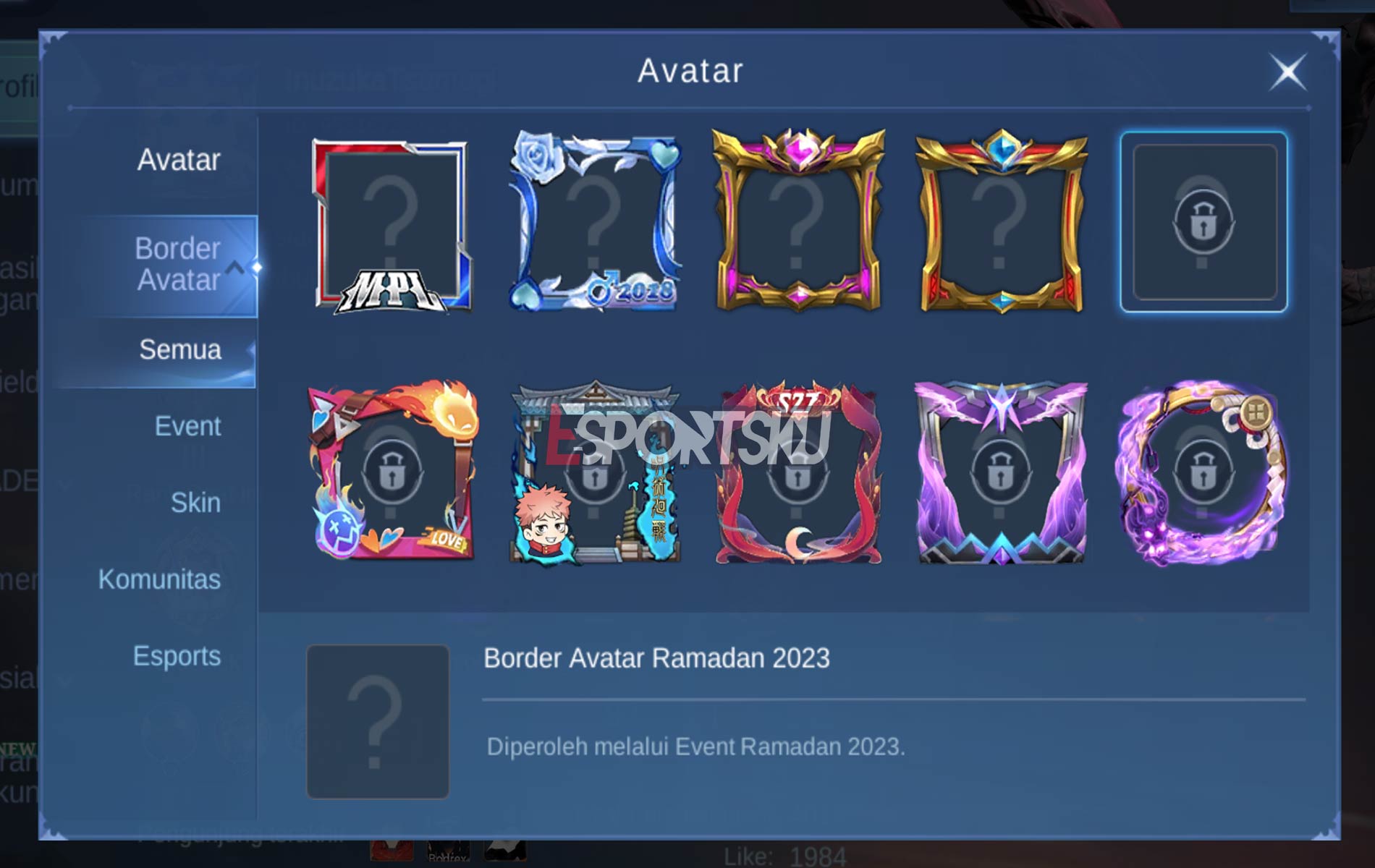 Cara Dapatkan Border AllStar Ramadan Mobile Legends (ML) – Esportsku