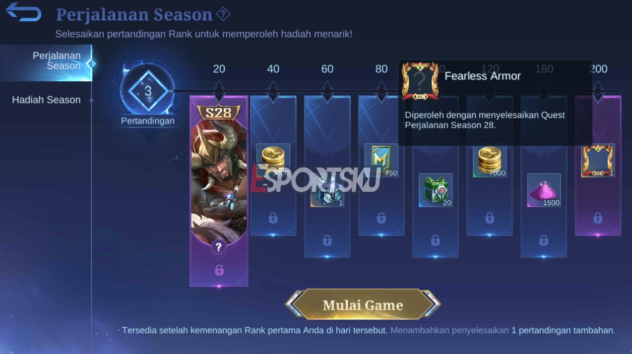 Cara Dapatkan Border Avatar Fearless Armor Mobile Legends (ML) – Esportsku