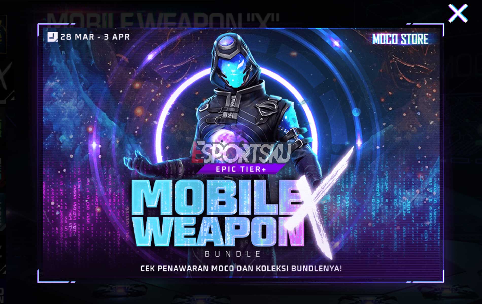 Cara Dapatkan Bundle Mobile Weapon X Free Fire (FF) – Esportsku