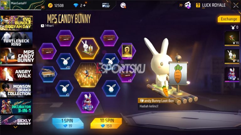 Cara Dapatkan Candy Rabbit Loot Box Free Fire (FF) – Esportsku