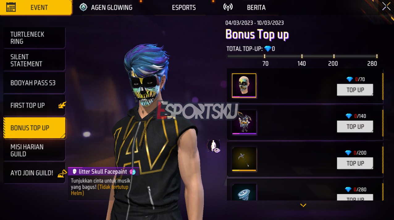 Apa Itu Single Facepaint Free Fire (FF)? Jenis Baru! – Esportsku
