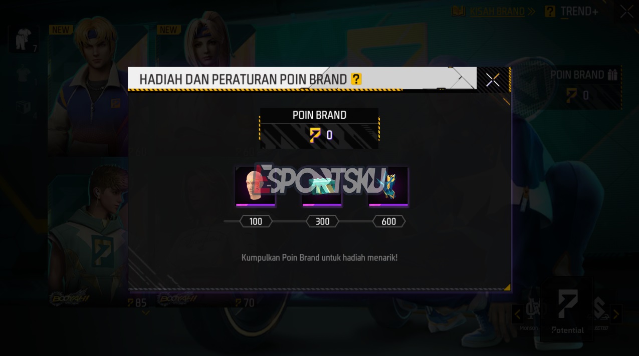 Cara Dapatkan Point Brand Free Fire (FF) – Esportsku