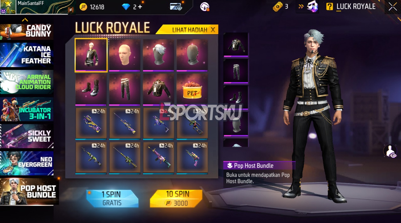 Cara Dapatkan Pop Host Bundle Free Fire (FF) – Esportsku