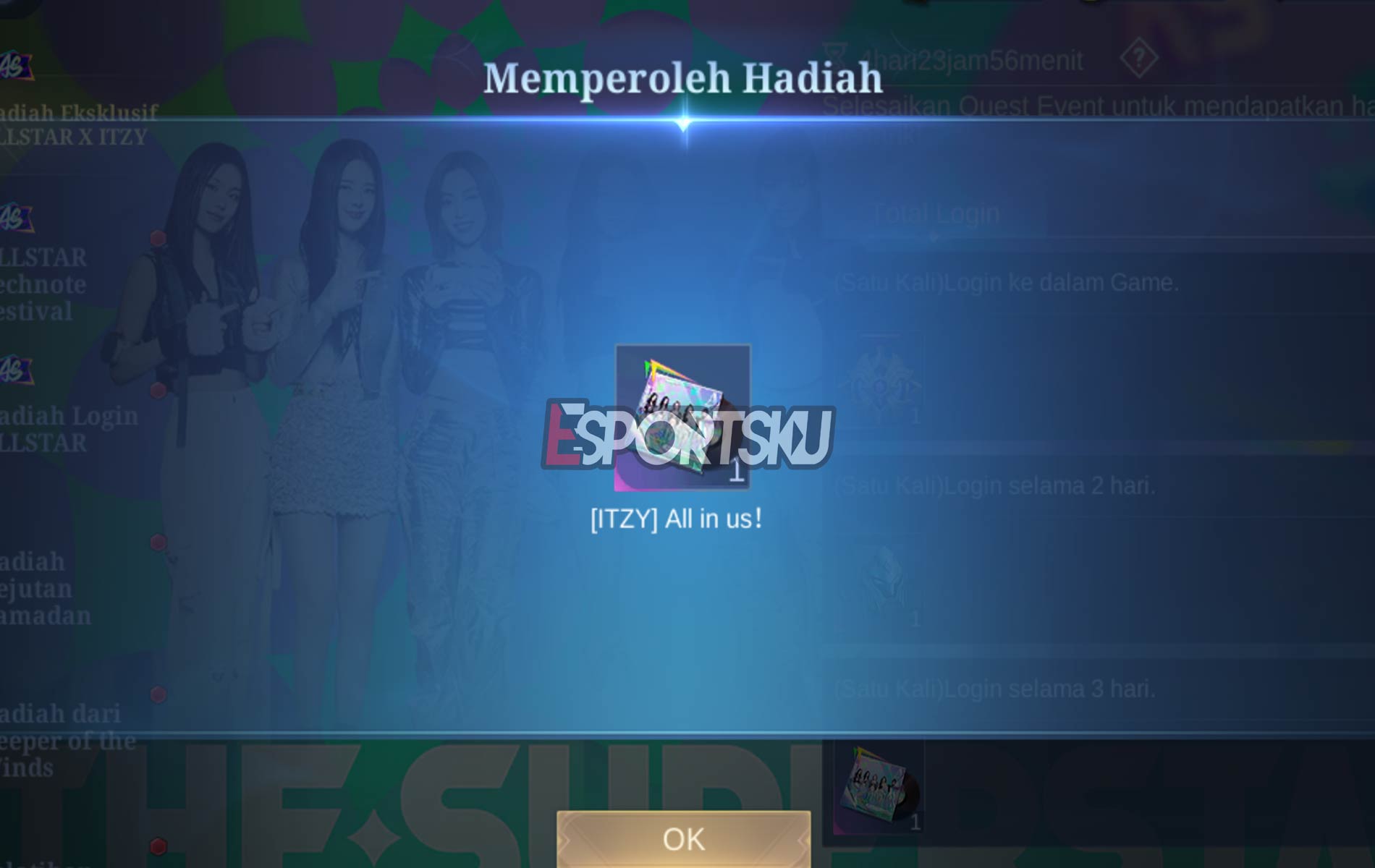 Cara Dapatkan Quick Chat ITZY Mobile Legends (ML) – Esportsku