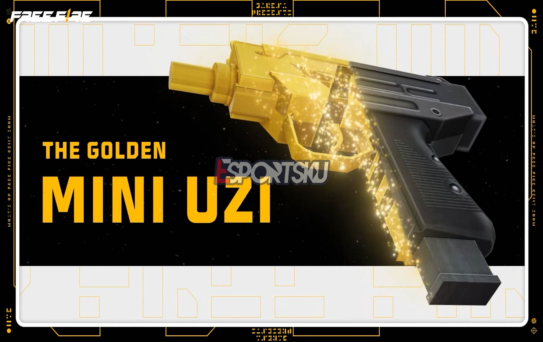 Cara Dapatkan Skin Mini Uzi The Golden Free Fire (FF) – Esportsku
