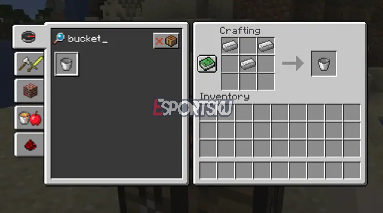 Cara Membuat Ember Bucket Minecraft, Mudah! – Esportsku