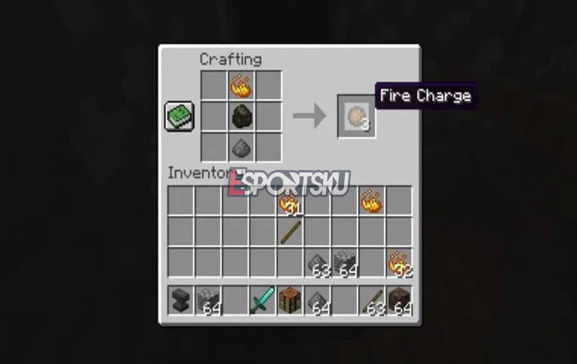 Cara Membuat Fire Charge di Minecraft, Bahan Dasar Kembang Api! – Esportsku