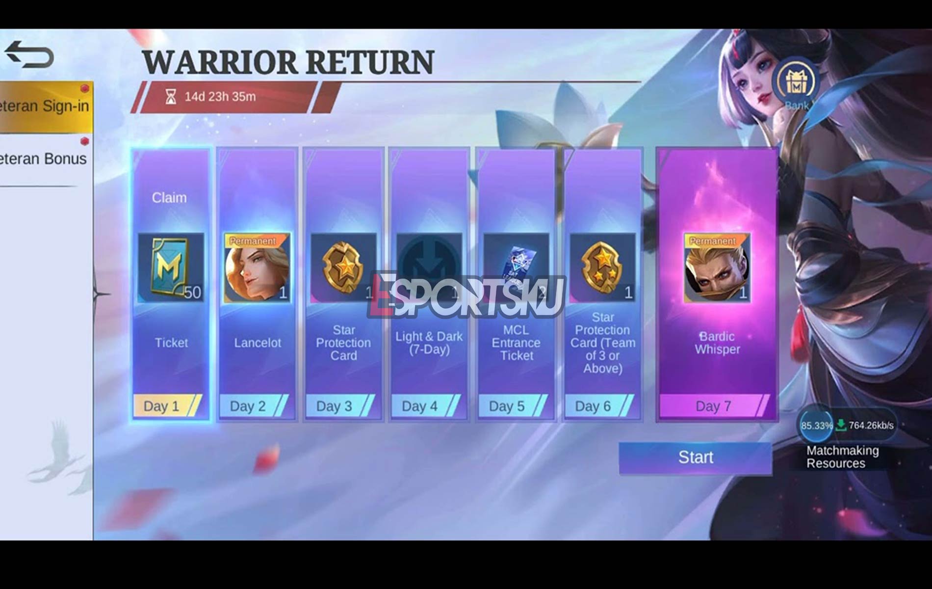 Cara Memunculkan Event Warrior Return Mobile Legends (ML) – Esportsku