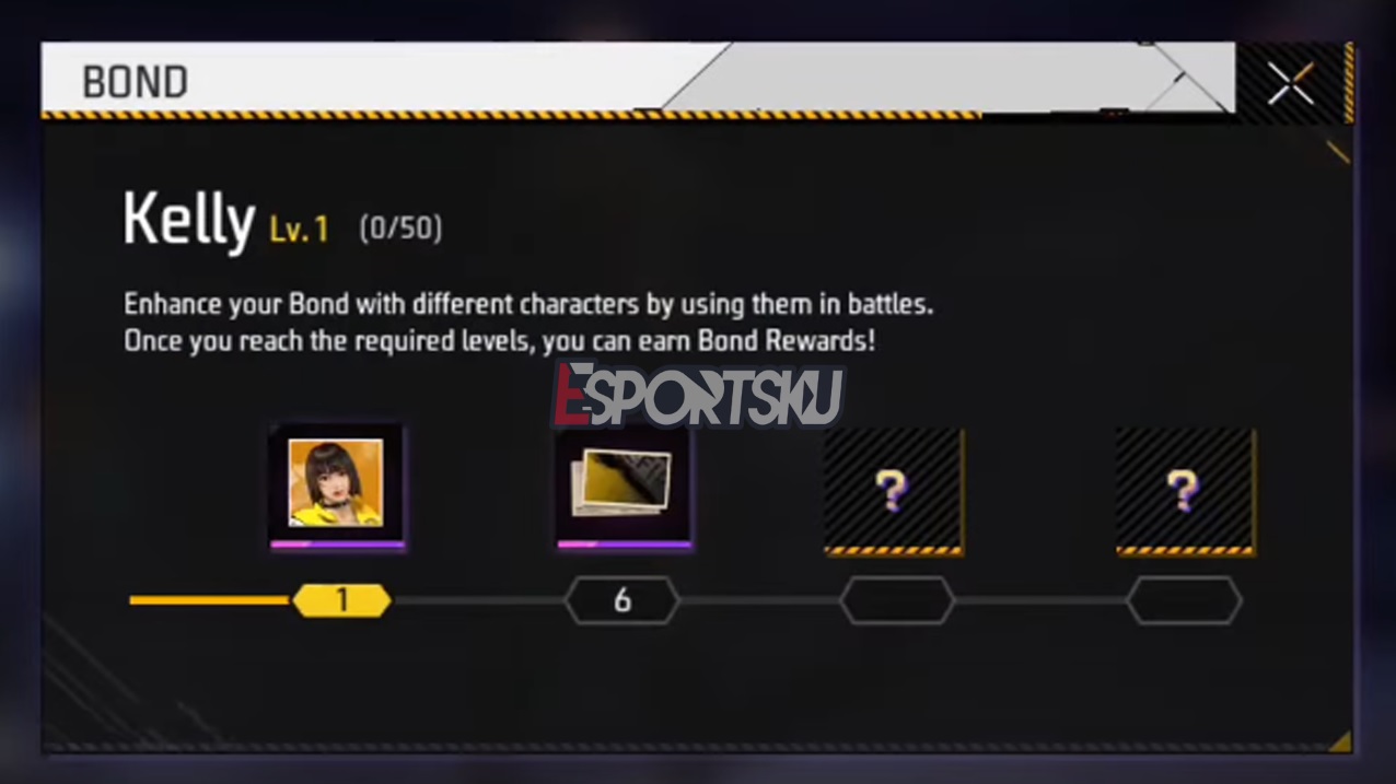 Fitur Bond Karakter Free Fire (FF), Ikatan Level Karakter! – Esportsku