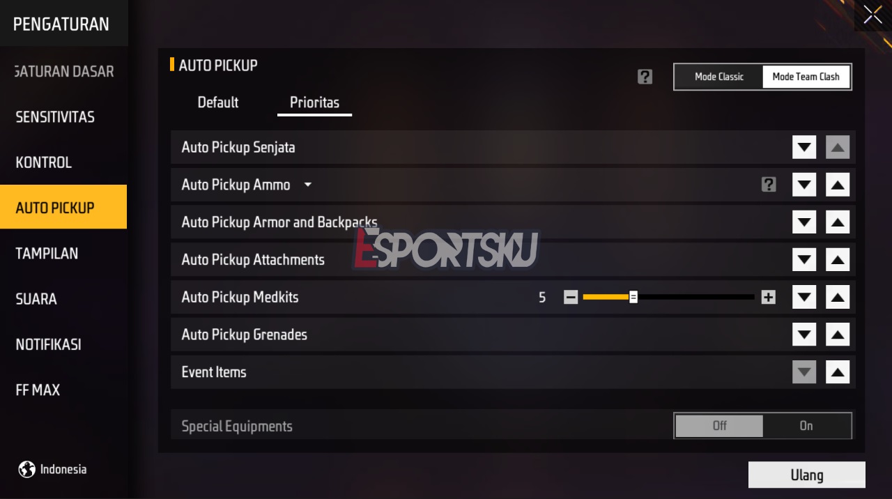 Tips Setting Auto Pickup Free Fire (FF), Looting Makin Aman! – Esportsku