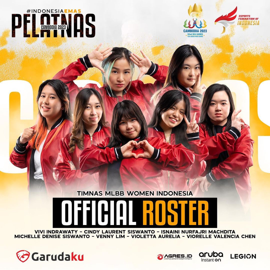 Roster Timnas Ladies Mobile Legends Indonesia Sea Games 2023 – Esportsku