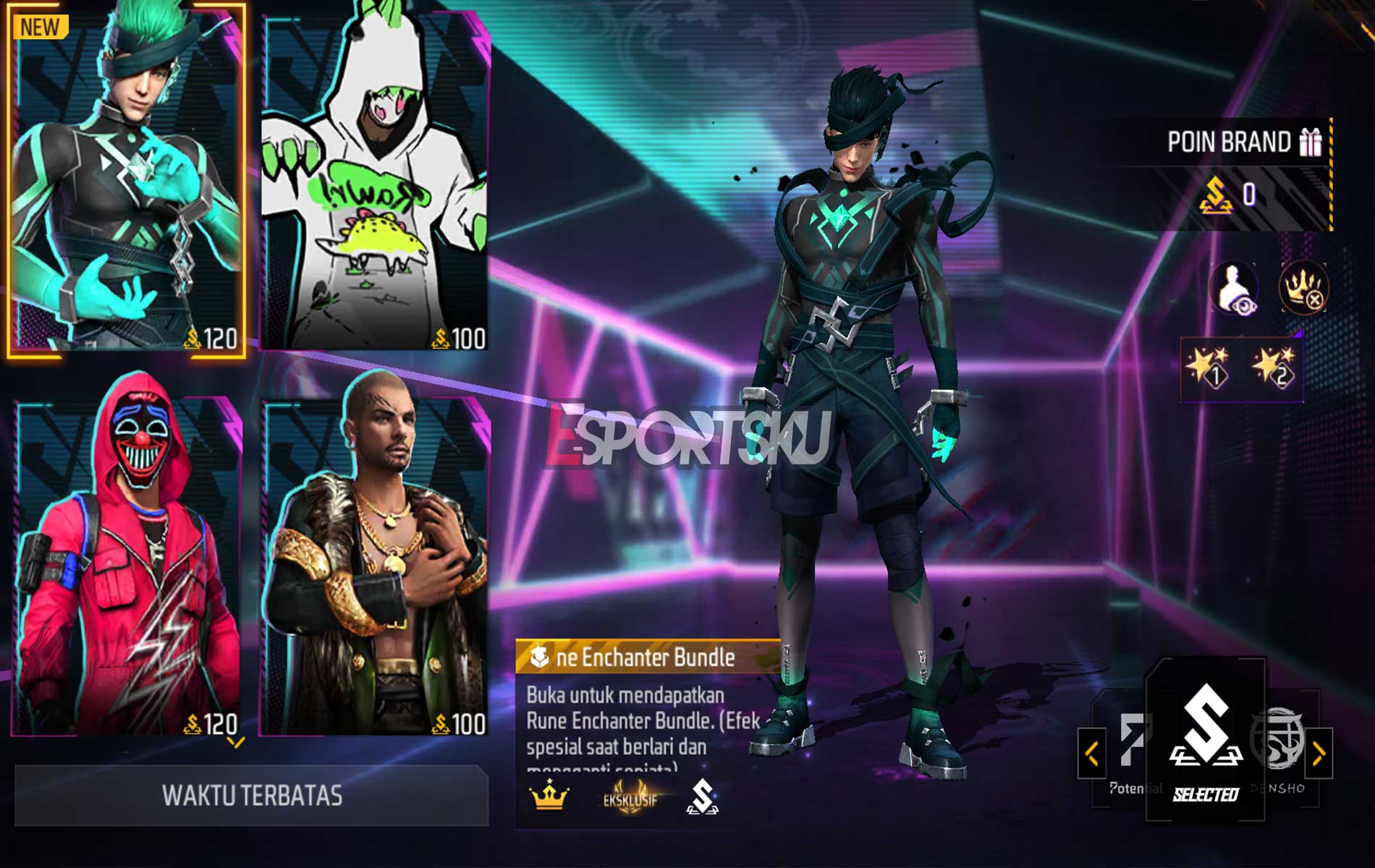 Cara Dapatkan Bundle Rune Enchanter Free Fire (FF) – Esportsku