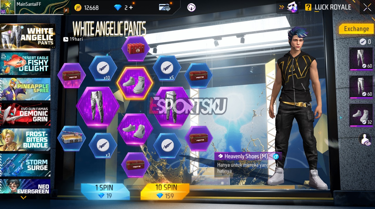 Cara Dapatkan Skin Heavenly Shoes Free Fire (FF) – Esportsku