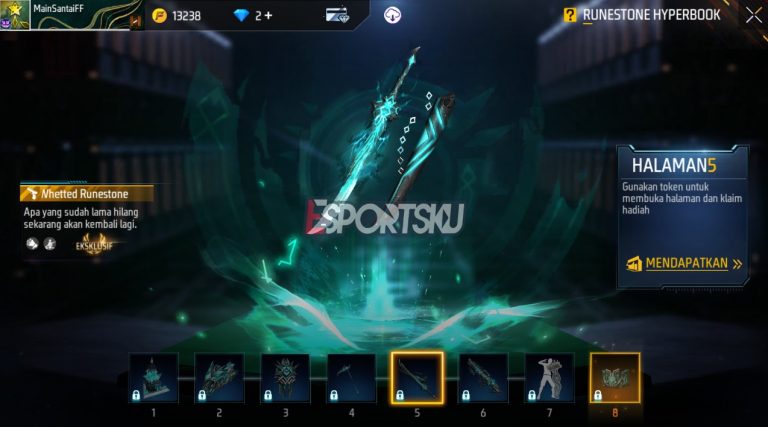 Cara Dapatkan Skin Scythe dan Katana Runestone Free Fire (FF) – Esportsku