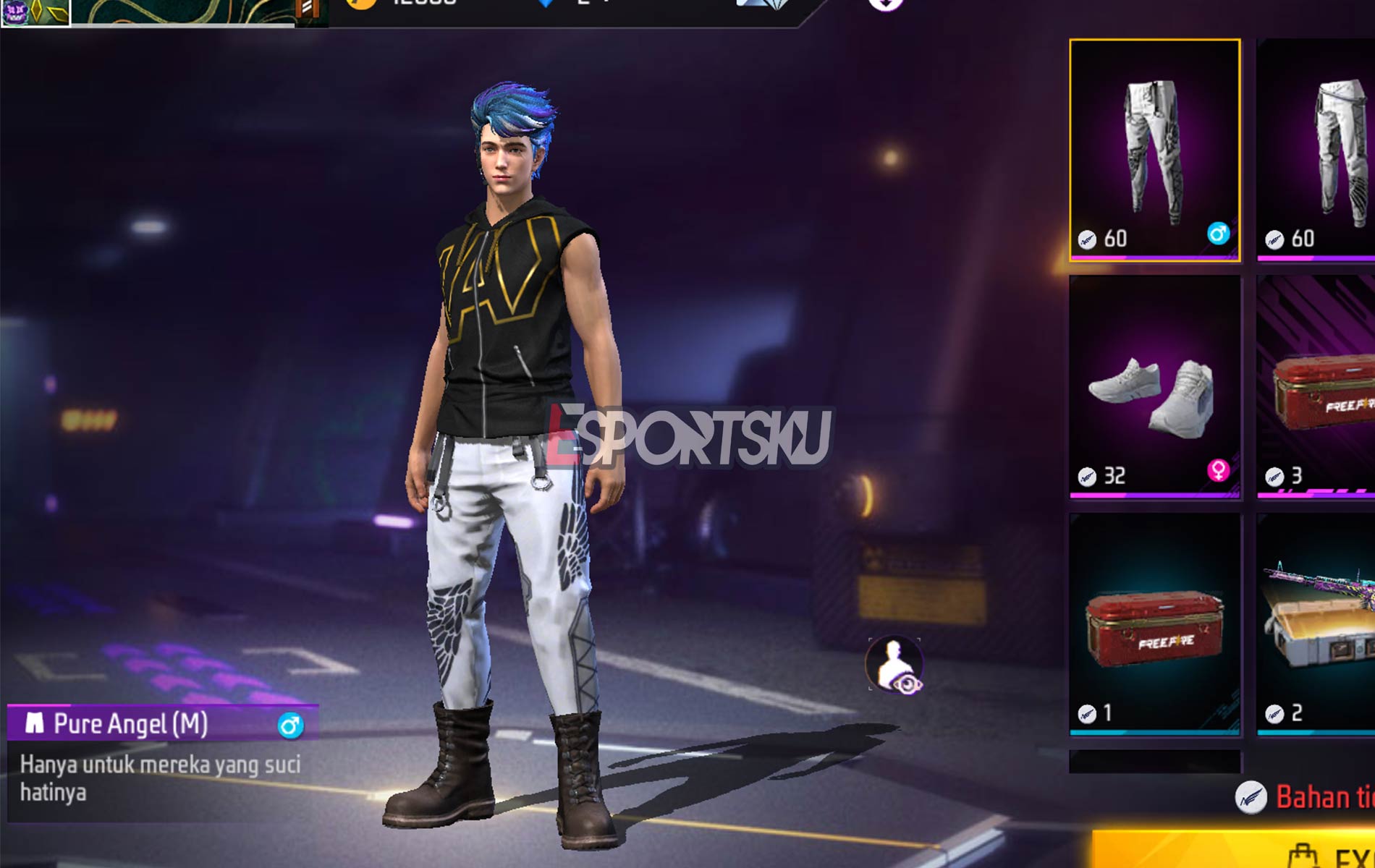 Cara Dapatkan Skin White Angelic Pants Free Fire (FF) – Esportsku