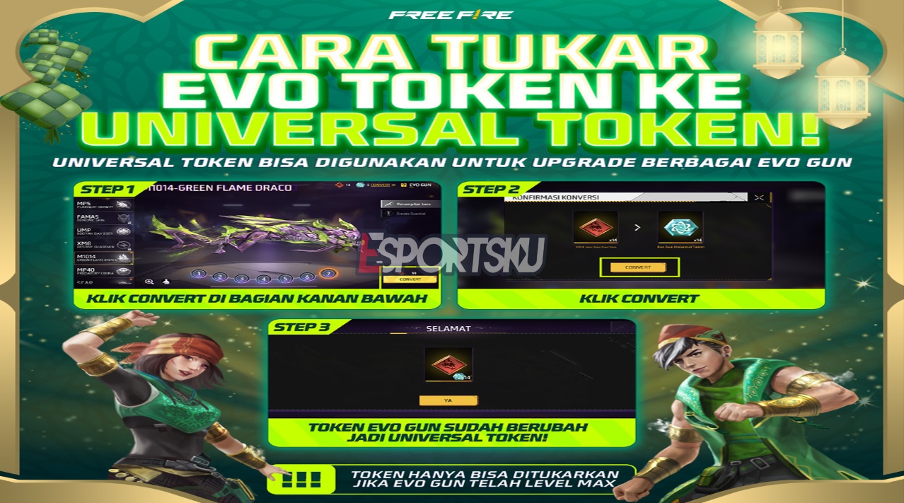 How to Get Universal Free Fire (FF) Evo Gun Tokens - Esports