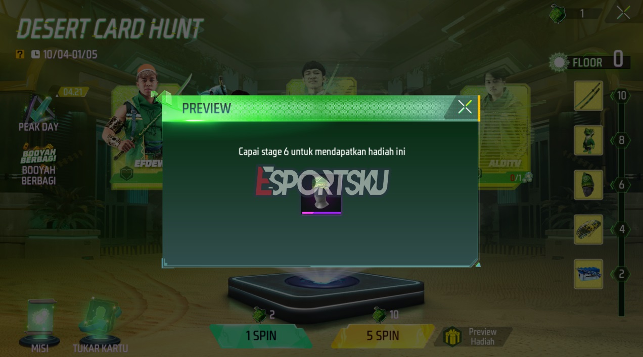 Cara Dapatkan Topi Tanjak Free Fire (FF) – Esportsku