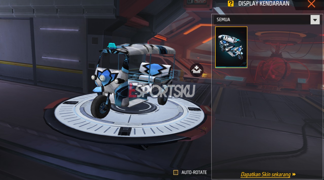 Display Kendaraan Free Fire (FF), Showroom Lobby Keren! – Esportsku