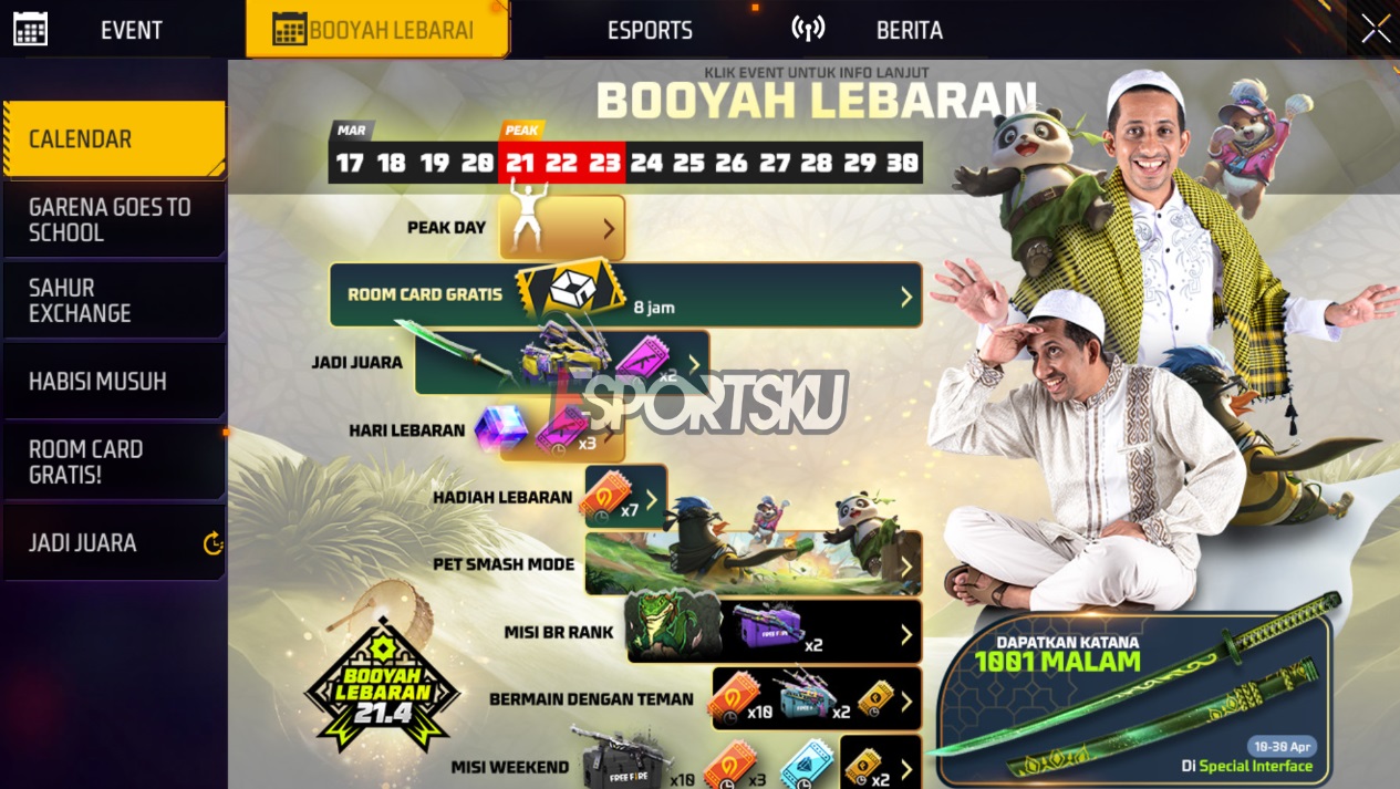 Jadwal Event Booyah Lebaran 2023 Free Fire (FF) – Esportsku