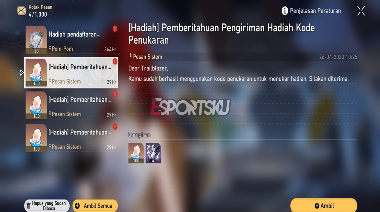 Kode Redeem Honkai Star Rail Server Open – Esportsku