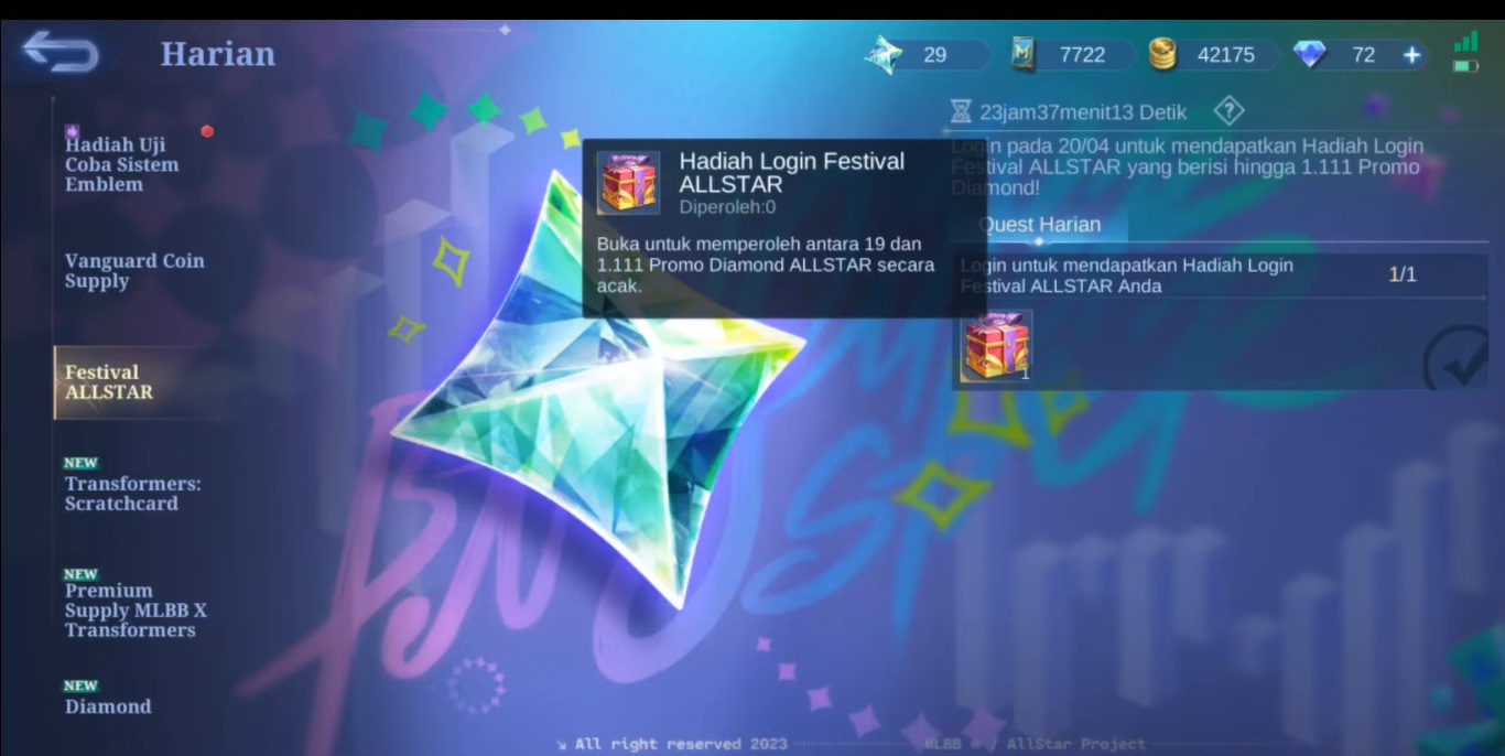 4 Event Klaim Promo Diamond ALLSTAR Mobile Legends (ML) – Esportsku
