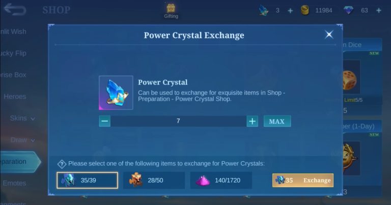Fungsi Item Power Crystal Mobile Legends (ML), Bisa Tukar Recall ...