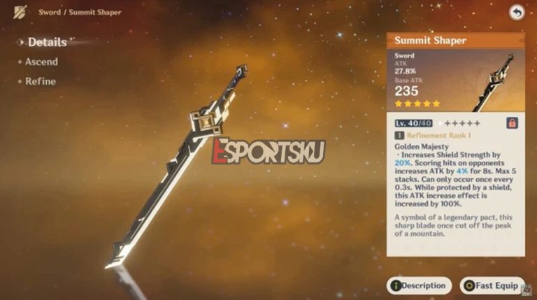 Senjata Summit Shaper Genshin Impact: Penjelasan dan Karakter yang ...