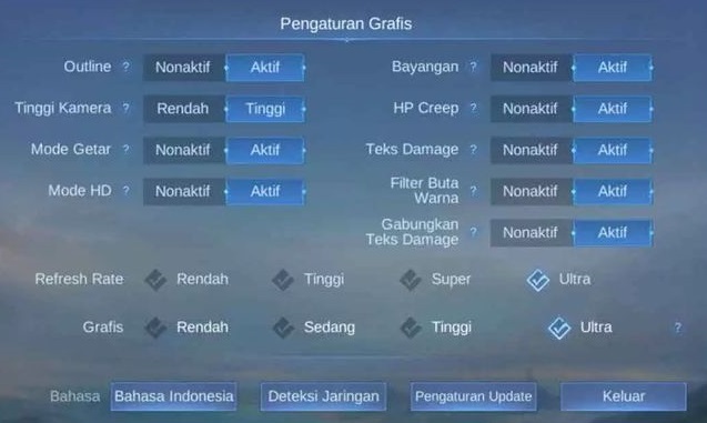 Kenapa Setting Ultra Refresh Rate Hilang Di Mobile Legends (ML ...