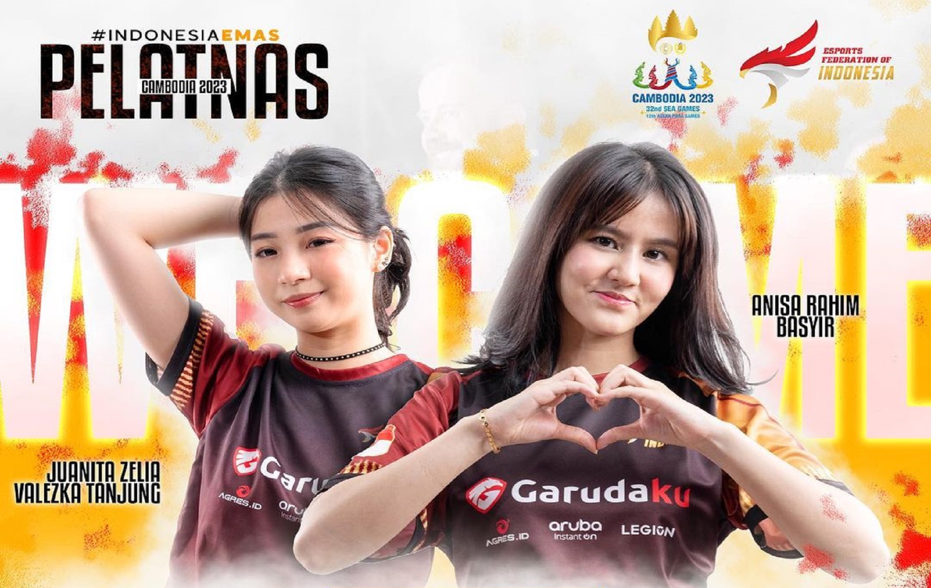 Juanita Zelia Valezka Tanjung dan Anisa Rahim Basyir Terpilih sebagai Duta Tim Nasional Esports ...