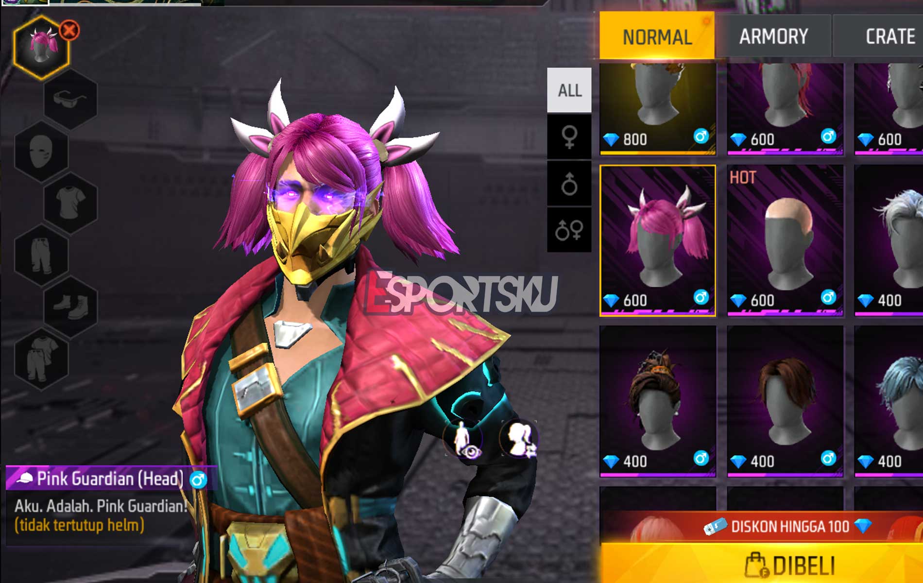 5 Cara Dapatkan Rambut Pink Guardian Free Fire (FF) – Esportsku