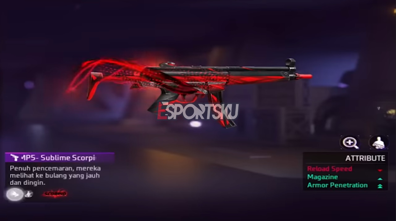 Harga Skin MP5 Sublime Scorpio Mythic Free Fire (FF) – Esportsku