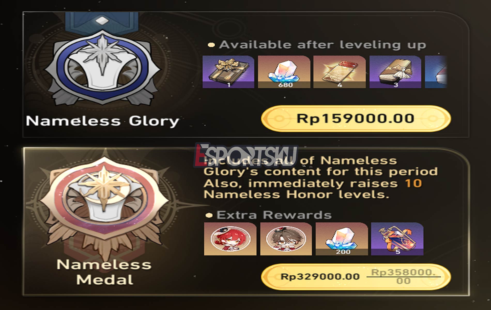 Cara Membeli Nameless Honor Honkai Star Rail – Esportsku