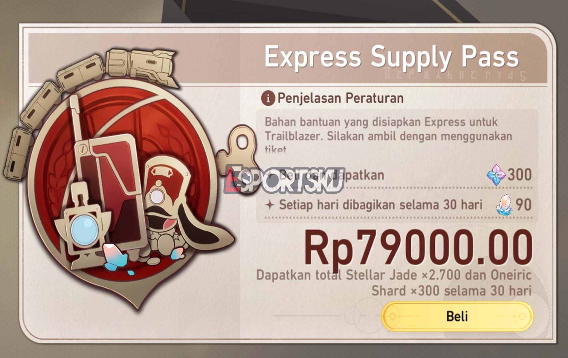 Cara Top Up Express Supply Pass Honkai Star Rail – Esportsku
