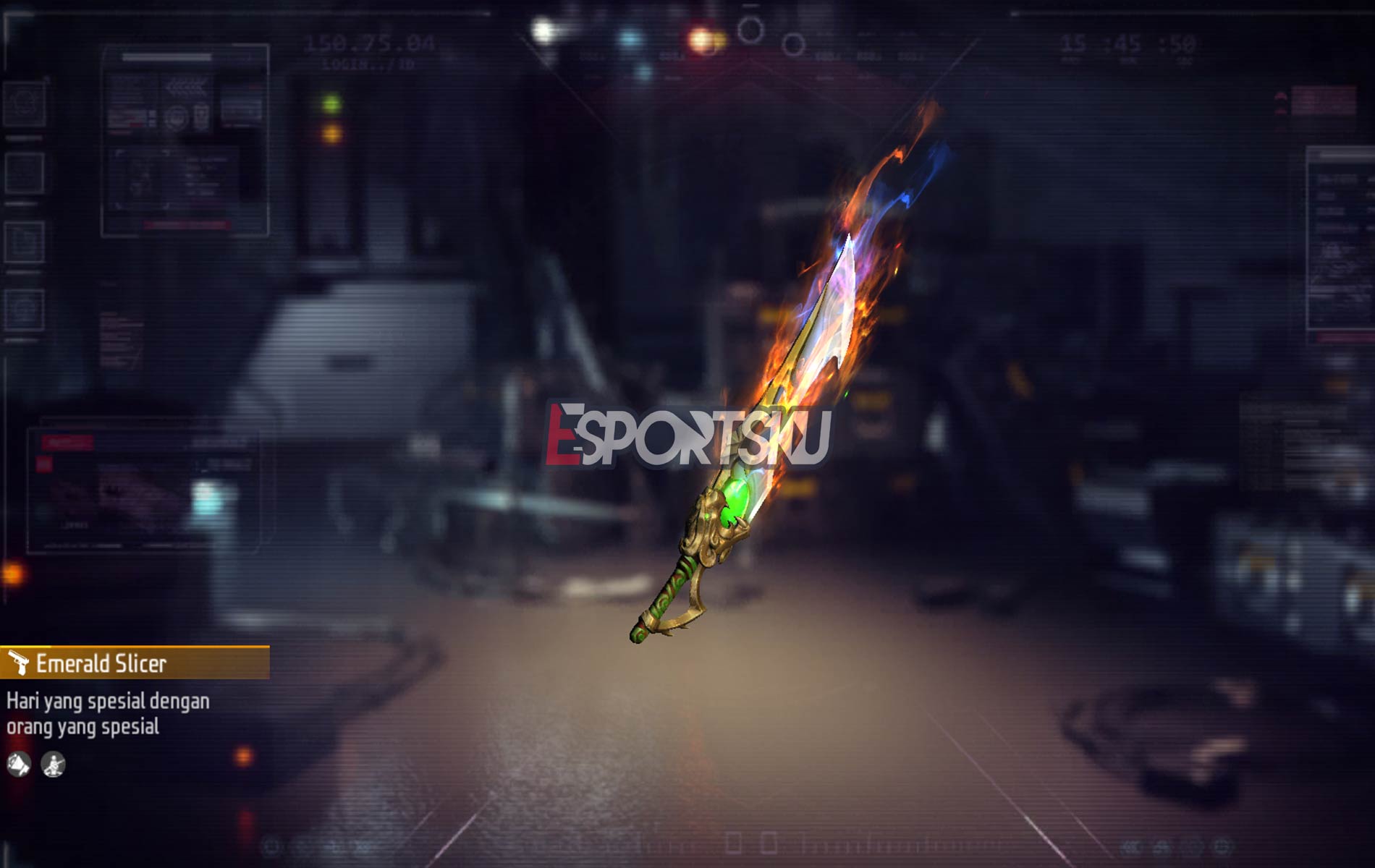 Harga Skin Machete Emerald Slicer Mythic Free Fire (FF) – Esportsku