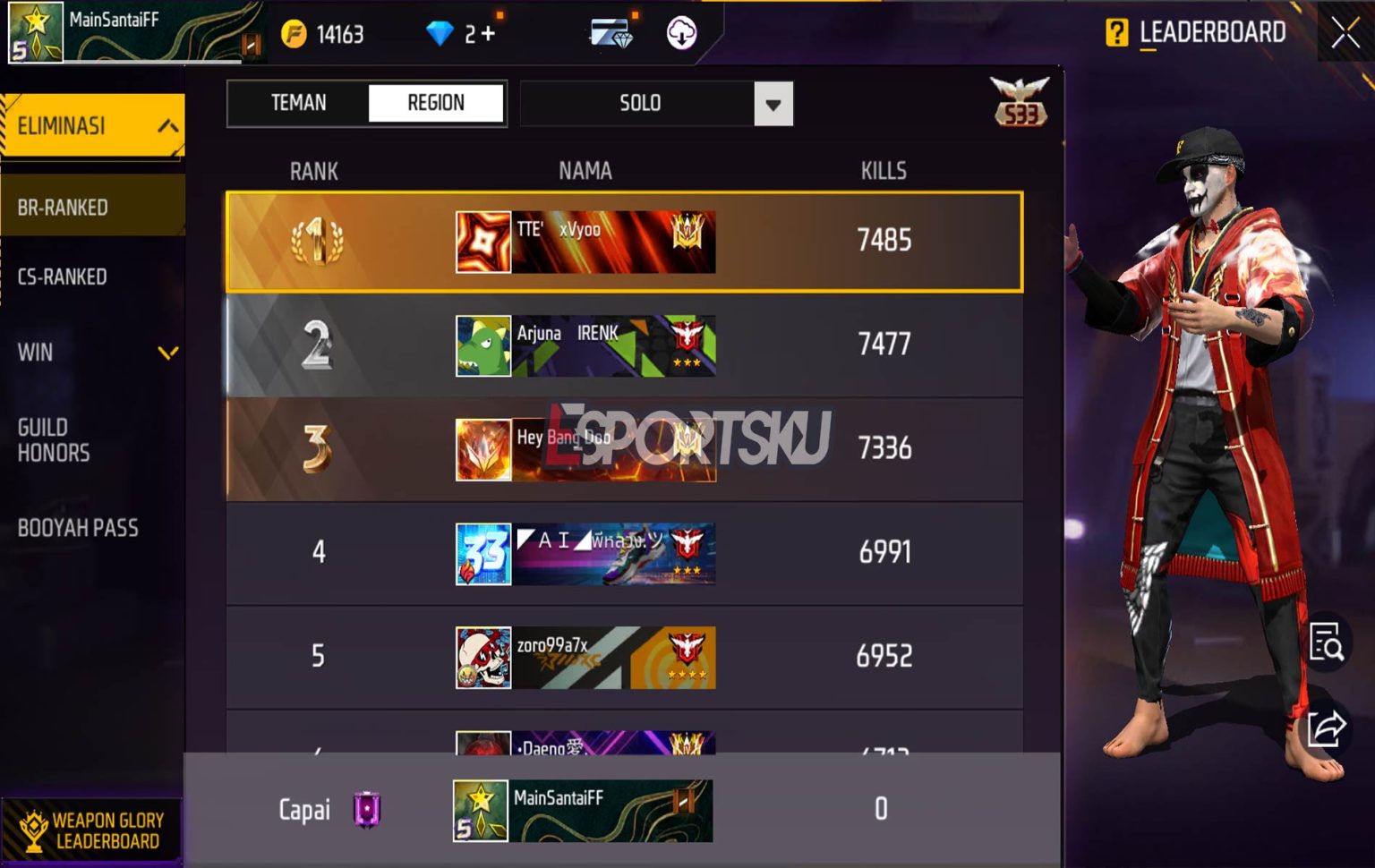 Tips Menjadi Top Leaderboard Rank Free Fire (FF) dengan Mudah! – Esportsku