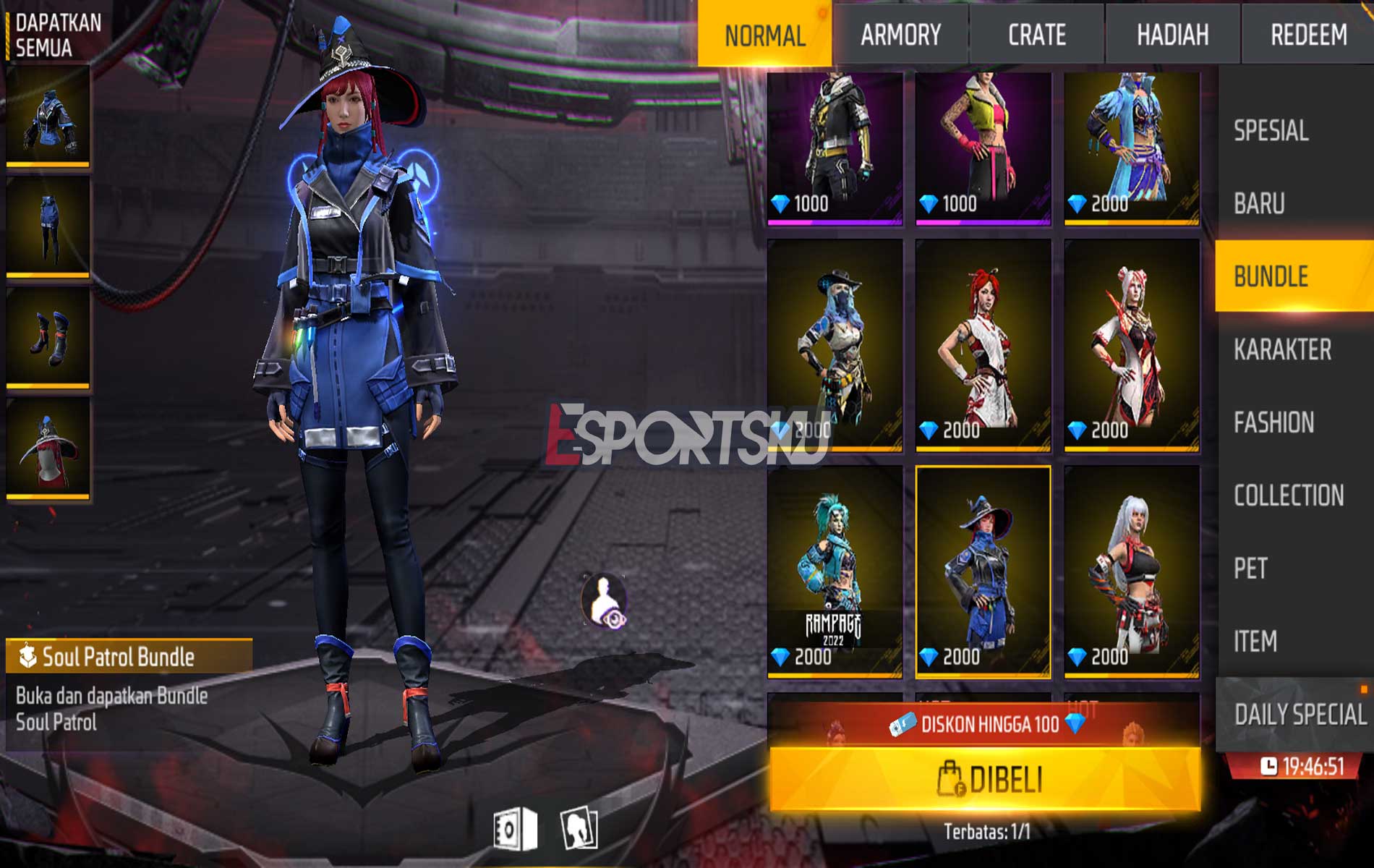 Garena Bagikan Kode Redeem FF Gratis Bundle Soul Patrol, Tukarkan ...